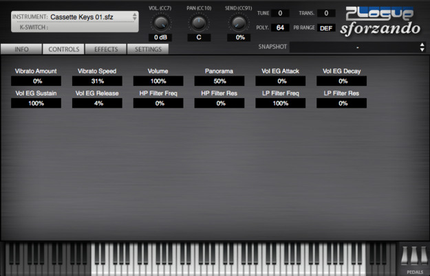 Cassette Keys.01 for SFZ Player | Plugin Boutique