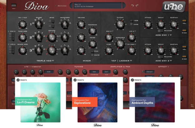 Buy u-he Diva + Expansions Bundle | Instrument Bundles | Plugin Boutique